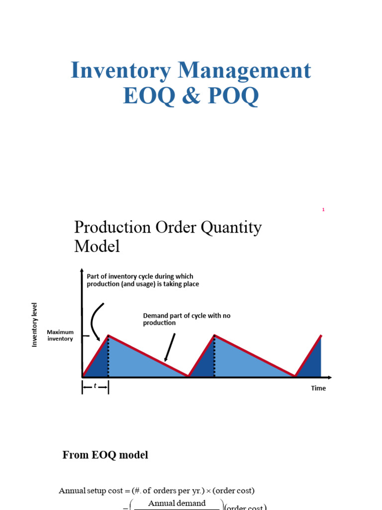 Inventory Management EOQ | PDF | Management Accounting | Marketing