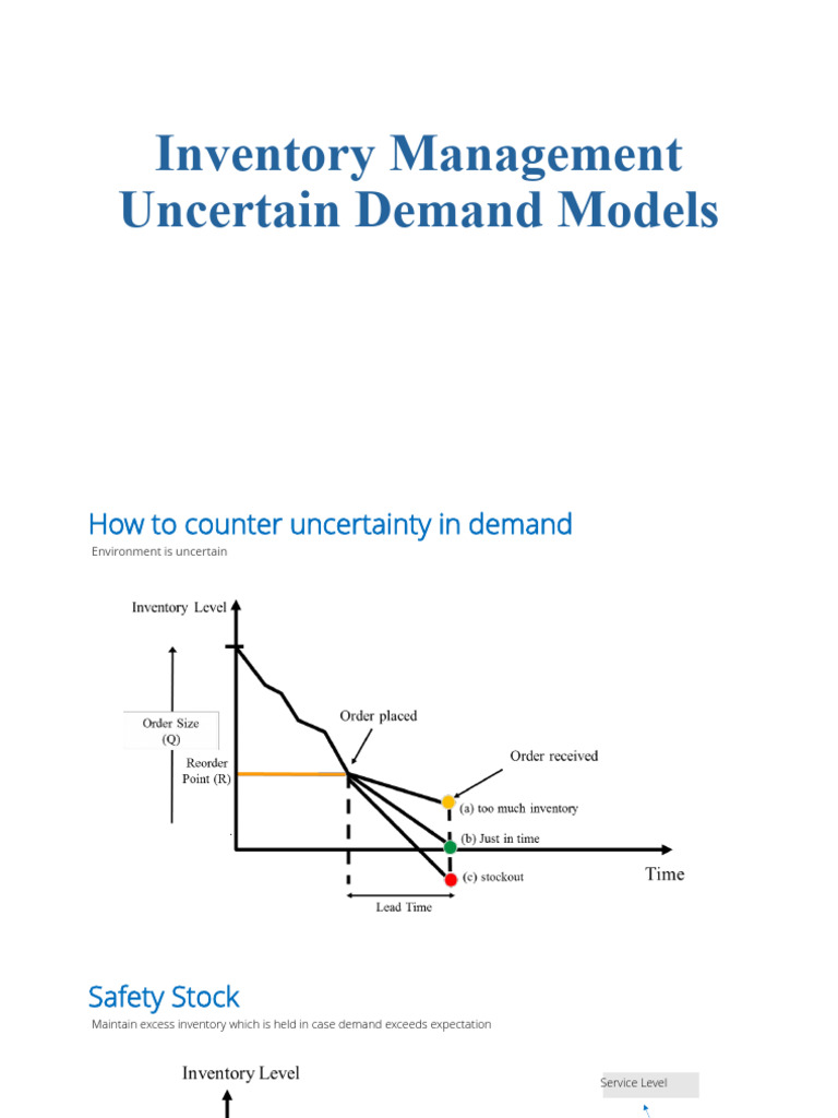 Inventory Management SLA | PDF | Standard Deviation | Inventory