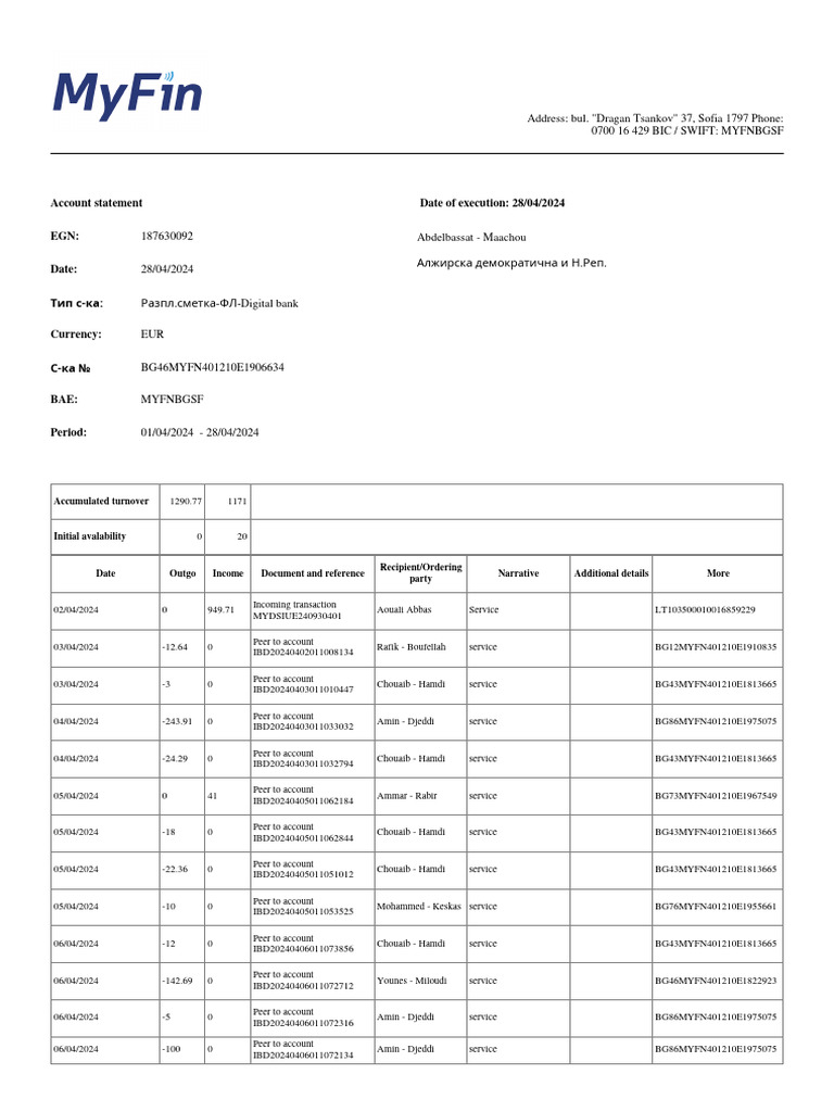 My Fin Report | PDF | International Trade | Banking Technology