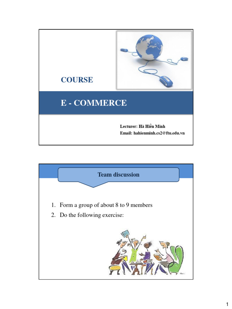 Chapter1 - Introduction To E-Commerce | PDF | E Commerce | Computer Network