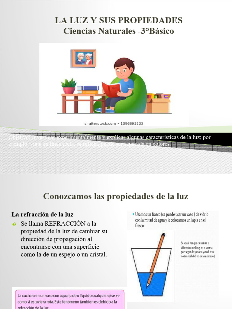 PPT PROPIEDADES DE LA LUZ 3° | PDF | Ligero | Color