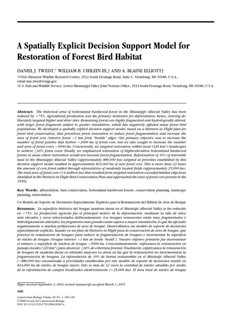 A Spatially Explicit Decision Support Model for | PDF | Floodplain ... A Spatially Explicit Decision Support Model for | PDF | Floodplain ...