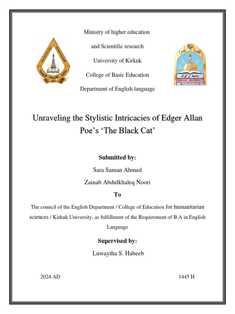 Black Cat | PDF | Narration | Edgar Allan Poe