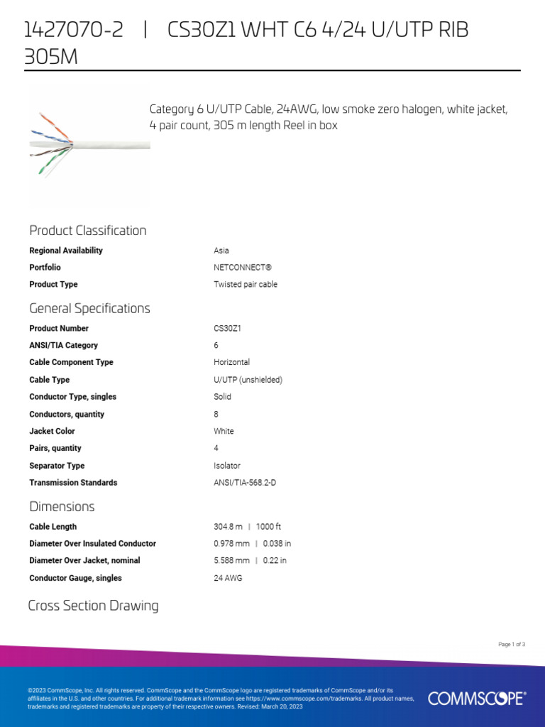 1427070-2-Commscope Cat 6 | PDF | Electrical Engineering | Electricity
