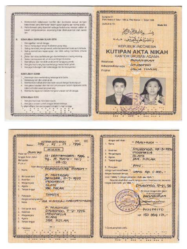 Akta Nikah | PDF