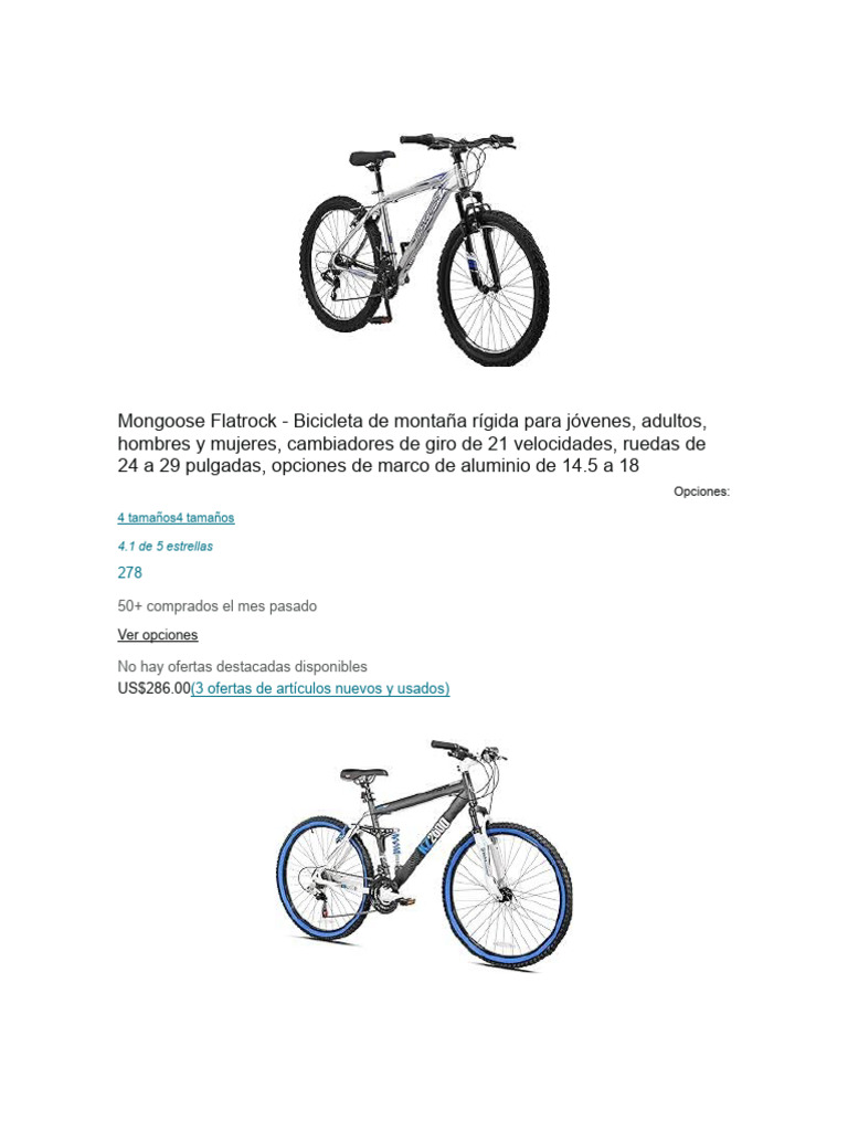 Las Mejores Bicicleta de Montaña Del Mundo | PDF | Tipos de ciclo ...