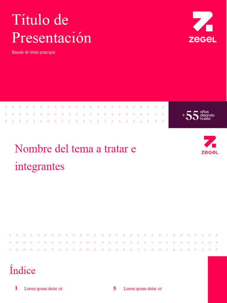 Plantilla Presentaciones Oficial - ZEGEL 2024 | PDF