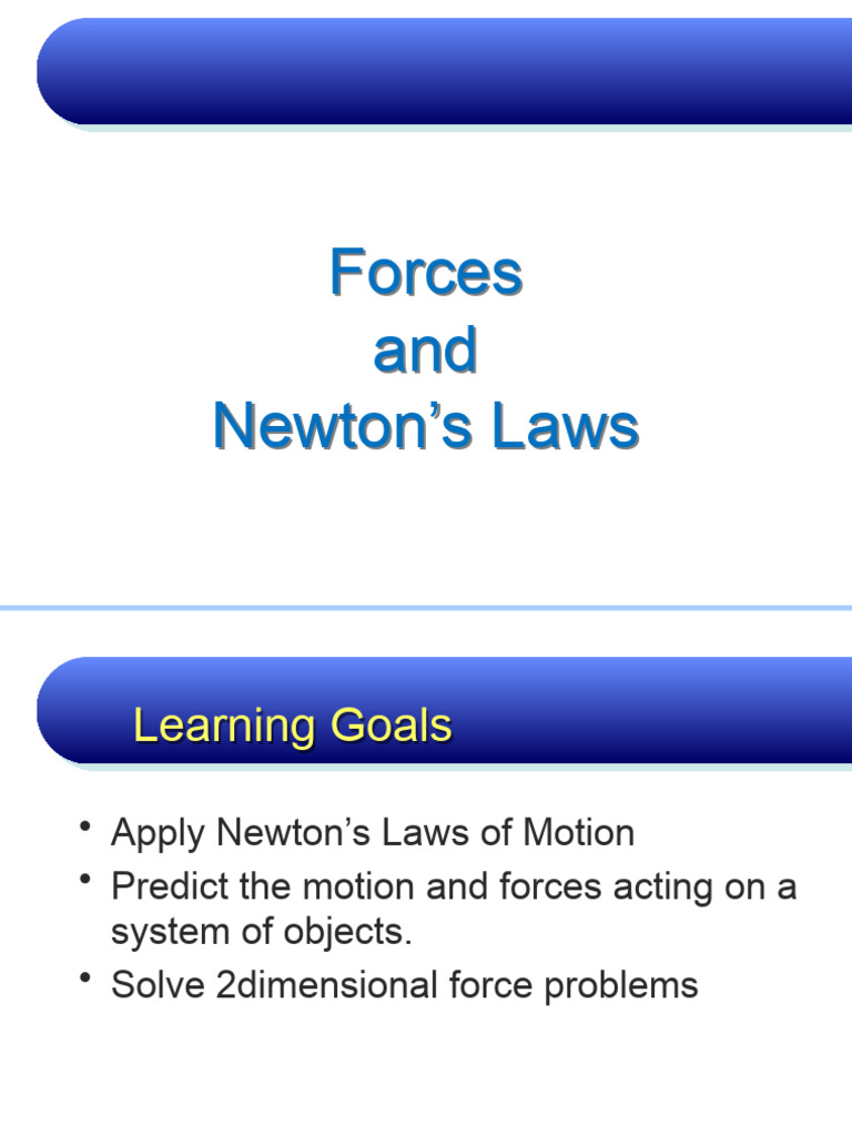 Newton's Laws for Students | PDF