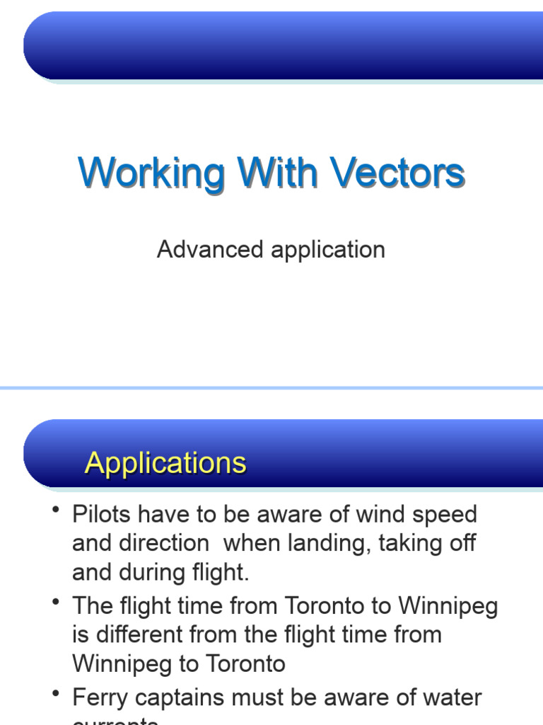 2d Vectors Pdf Euclidean Vector Cartesian Coordinate System
