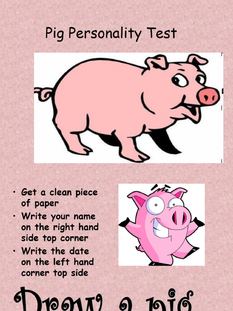 Pig Personality Test | PDF