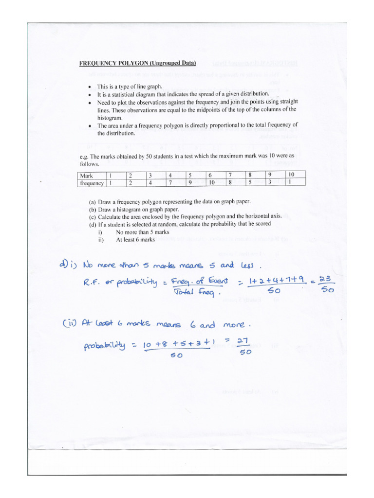 Frequency Polygons | PDF