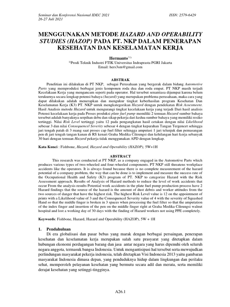 Langkah-Langkah Hazop | PDF