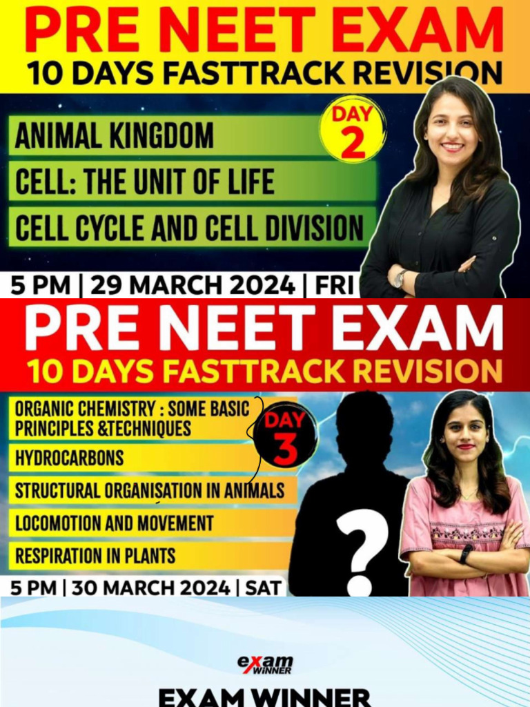 Pre Neet Exam - 29-03-2024 - Biology Notes | PDF