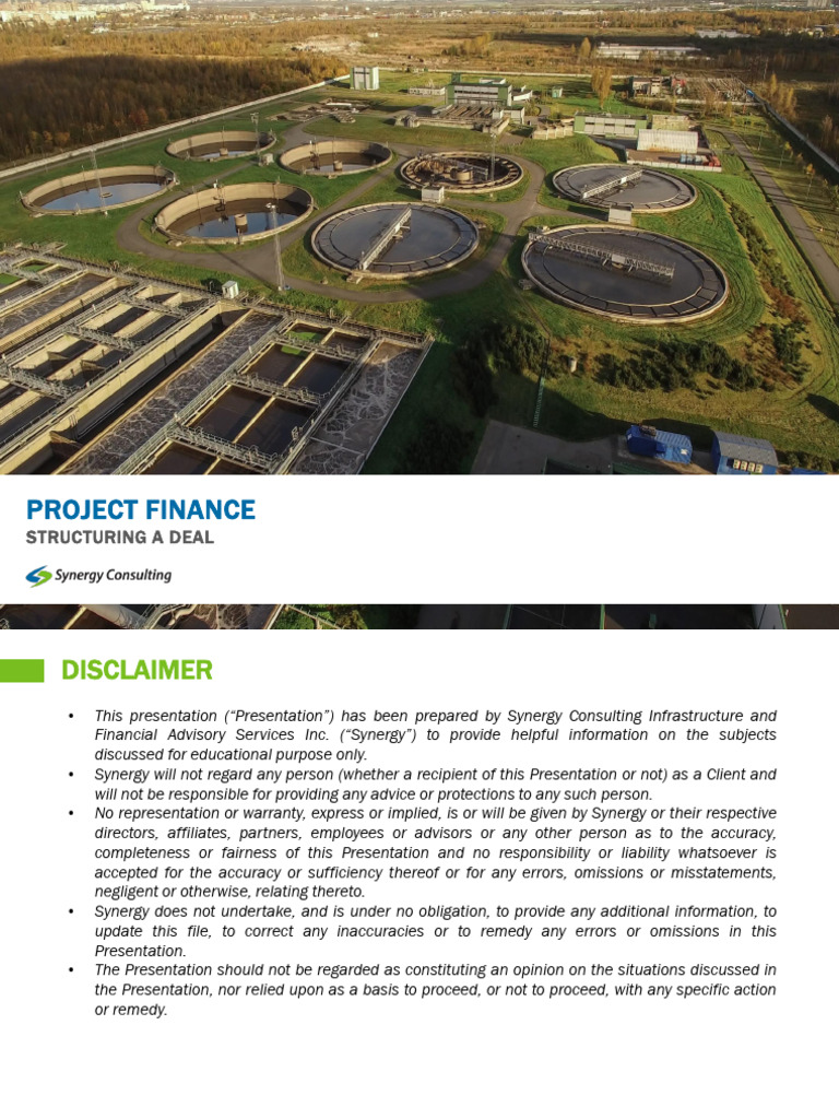 Project Finance Deal Structuring Guide | PDF | Debt | Refinancing