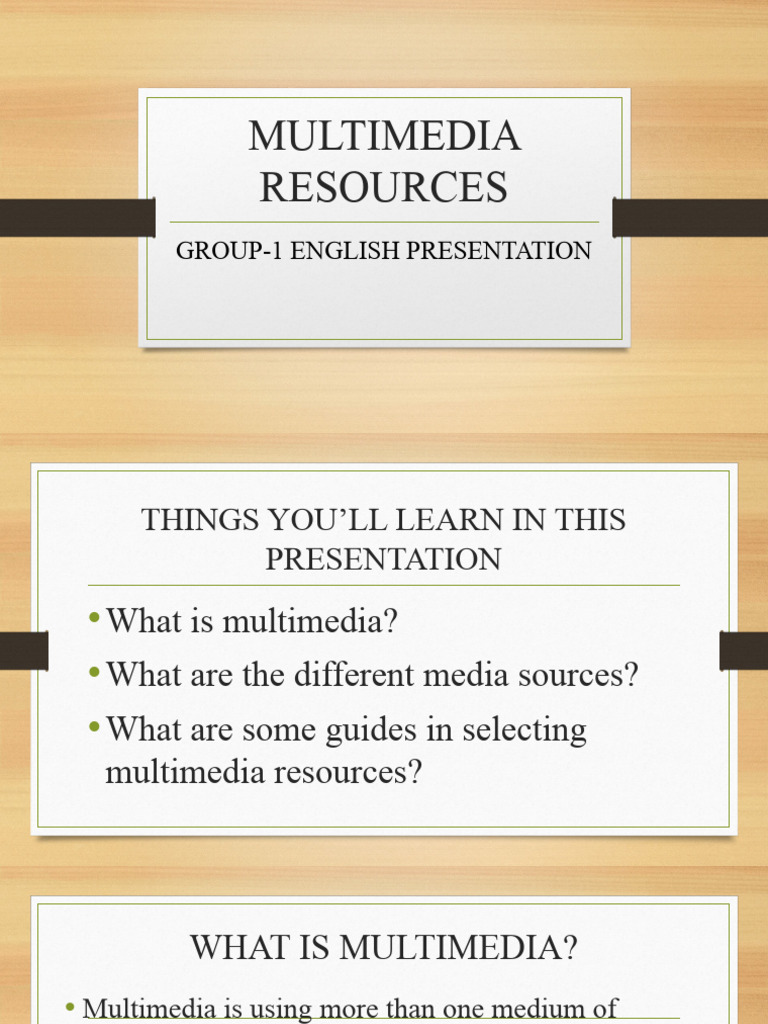 GR 1 Multimedia Resources | PDF