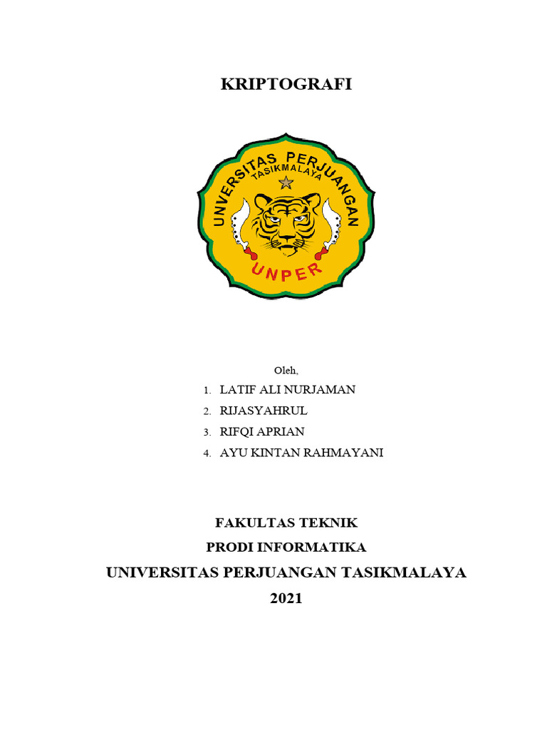 Panduan Dasar Kriptografi | PDF