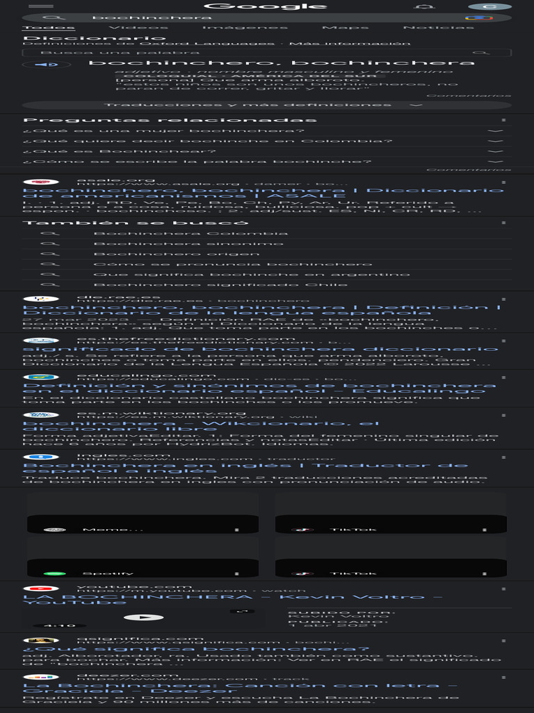 Bochinchera - Buscar Con Google | PDF | Lengua española | Diccionario