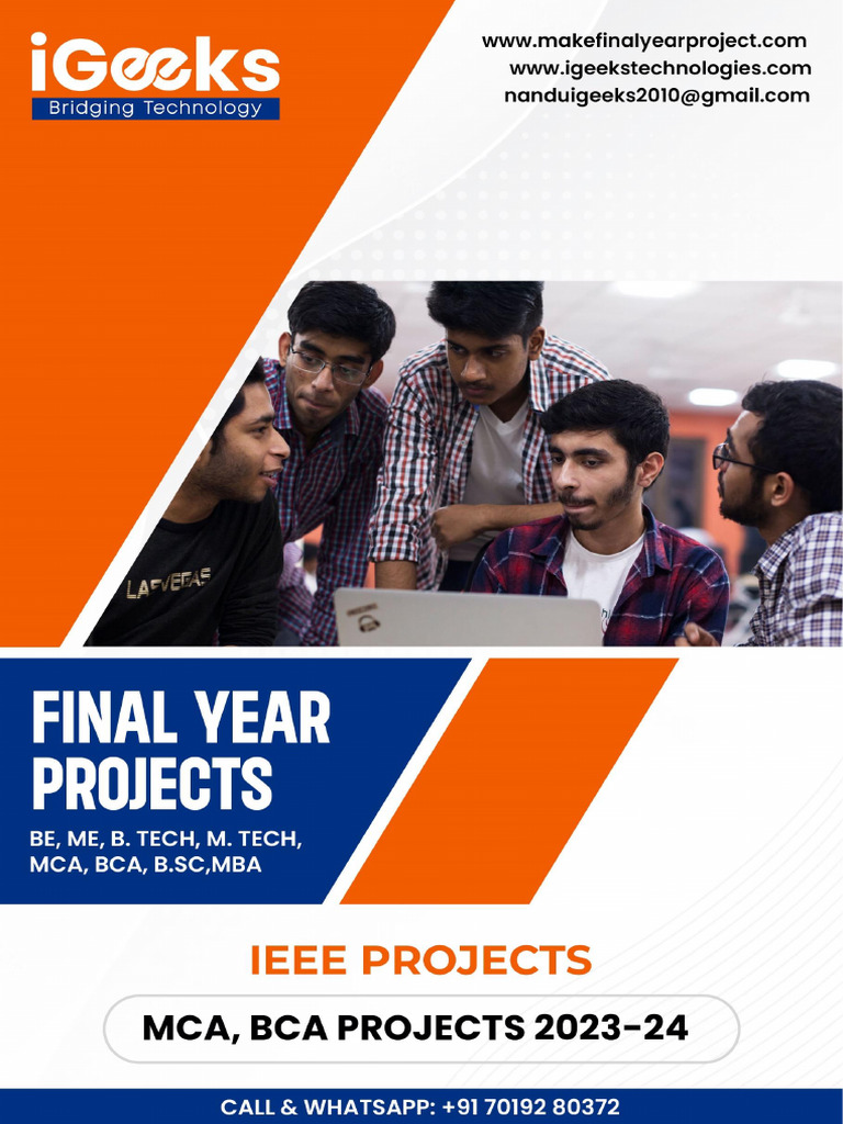 Mca, Bca Project List 2023-2024 | PDF | Cloud Computing | Encryption