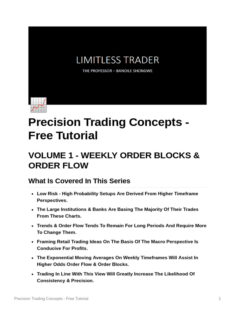 Precision Trading Concepts Series | PDF | Market Trend | Moving Average
