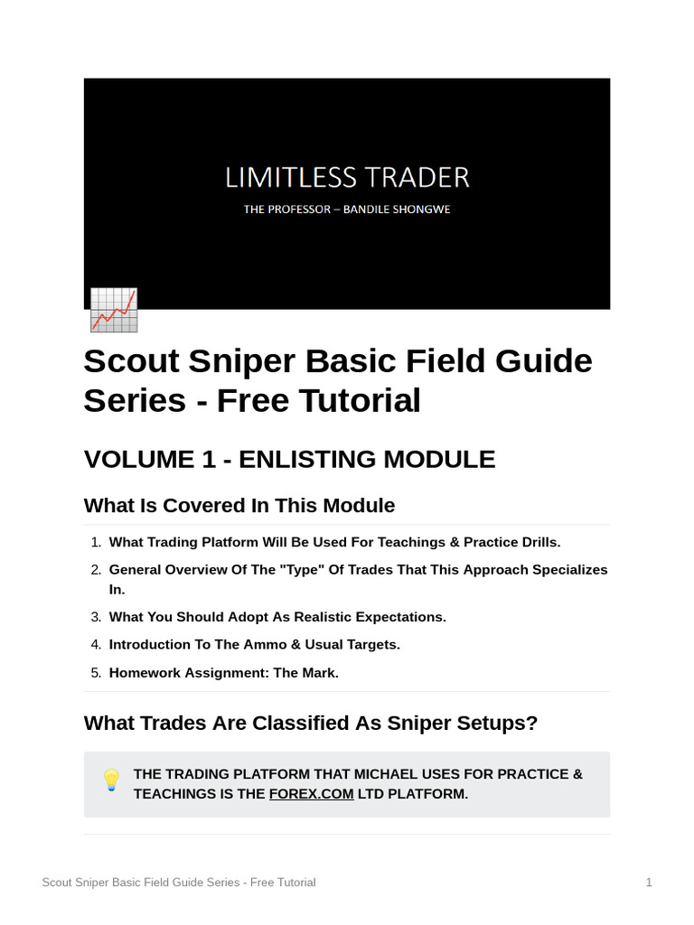 Scout Sniper Basic Field Guide Series | PDF | Market Trend | Order (Exchange)