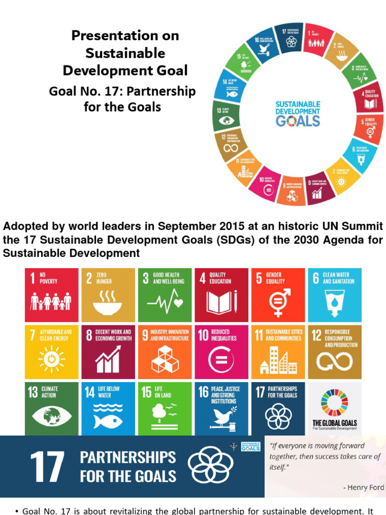 presentationon sdg no_17 | PDF | Official Development Assistance | Gross Domestic Product