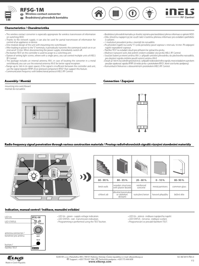 Manual RFSG 1m | PDF