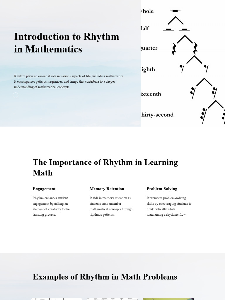 Introduction-to-Rhythm-in-Mathematics | PDF | Learning | Mathematics