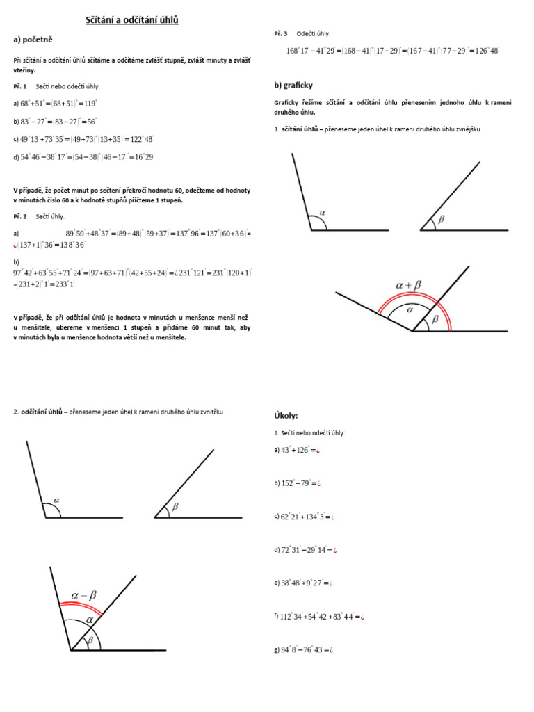 13 - Scitani A Odcitani Uhlu | PDF