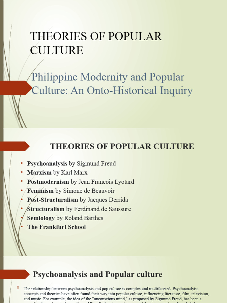 Popular Culture An Onto Historical Approach Autosaved 1 | PDF ...