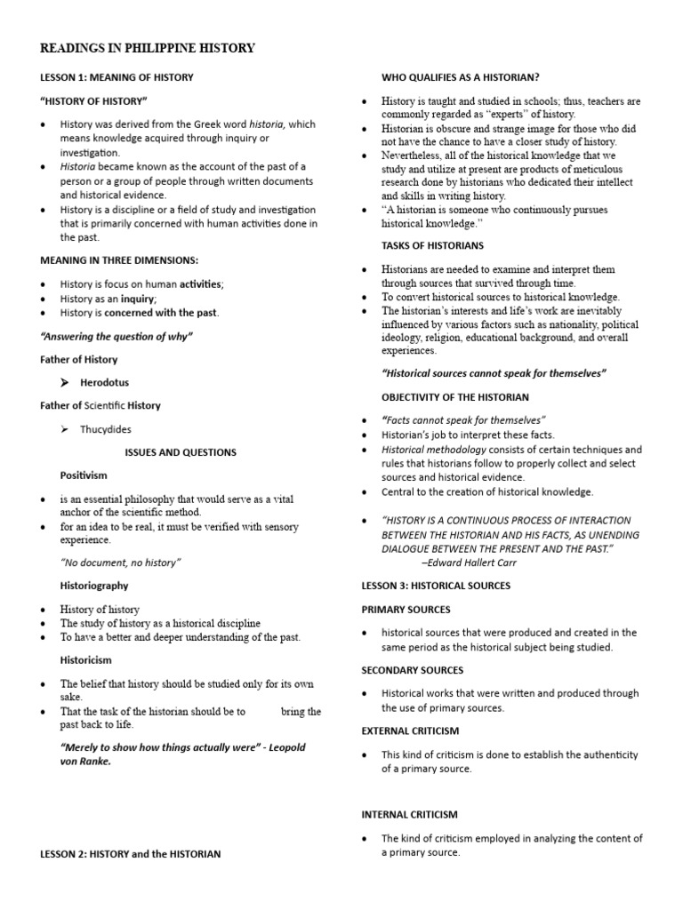 rph notes | PDF | Liberal Arts Education