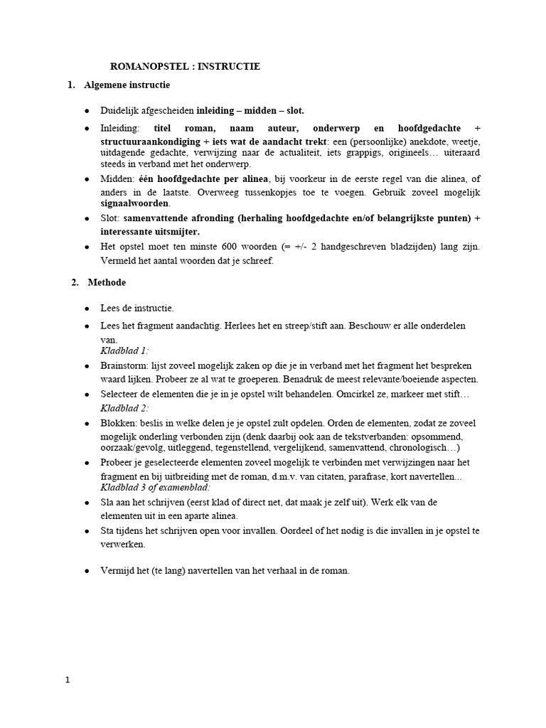 1.2.c.1 ROMANOPSTEL INSTRUCTIE | PDF