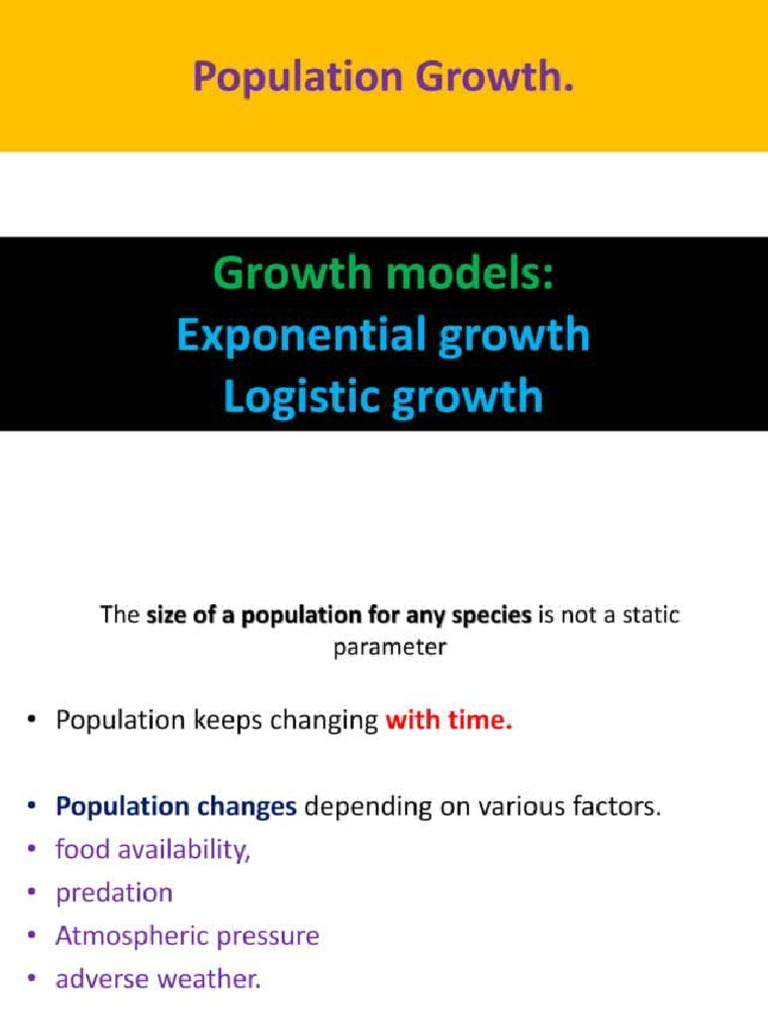 Population Growth | PDF