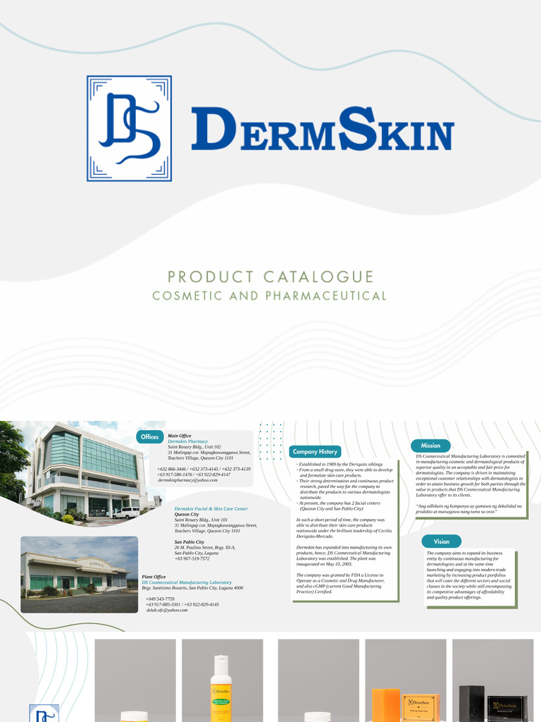 DermSkin Product Catalogue | PDF | Sunscreen | Ultraviolet