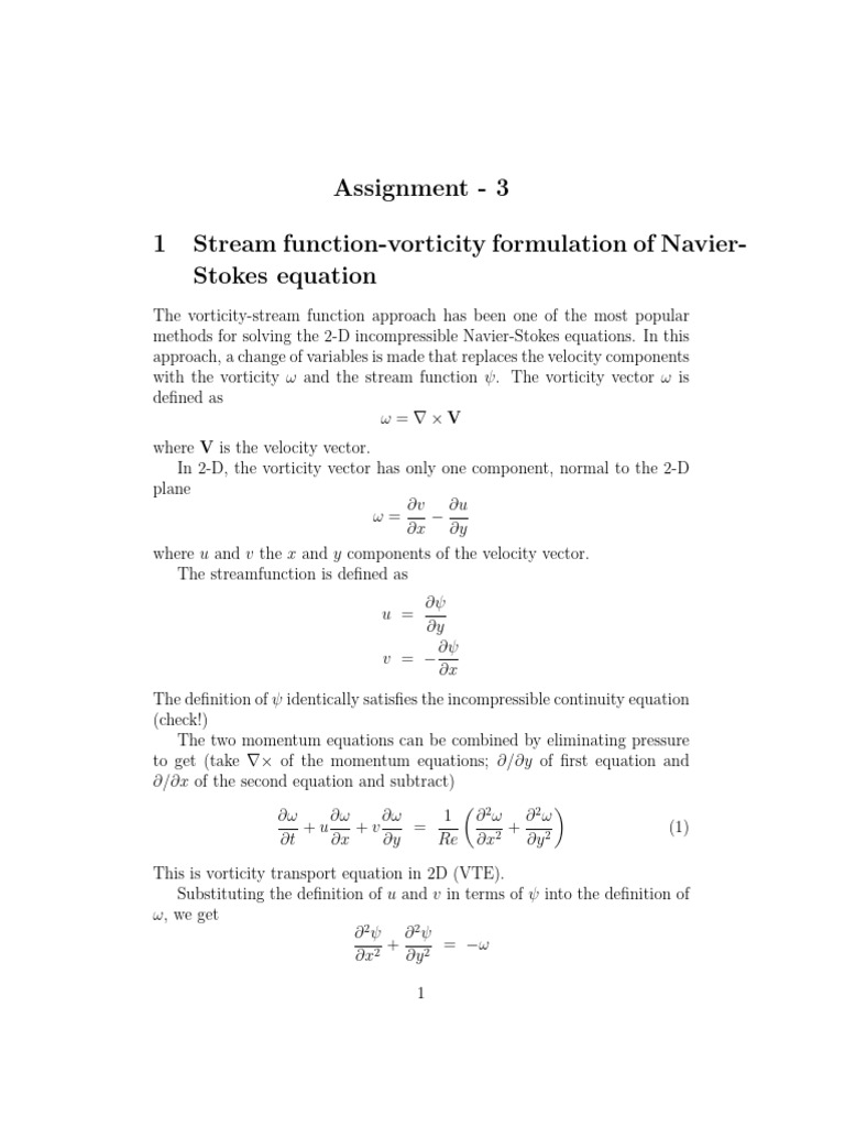 MATLAB_code_for_solving_2_D_viscous_flow | PDF | Navier–Stokes ...