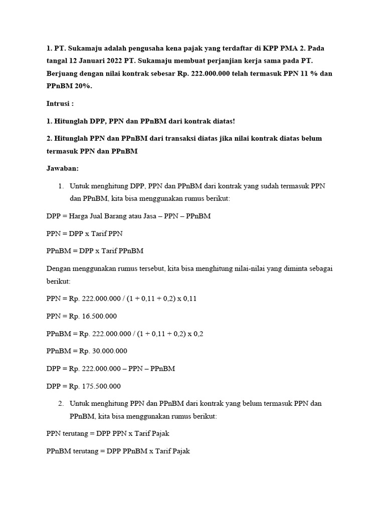 Tugas 7 - Laboratorium PPN Dan PPNBM PAJA3355 | PDF