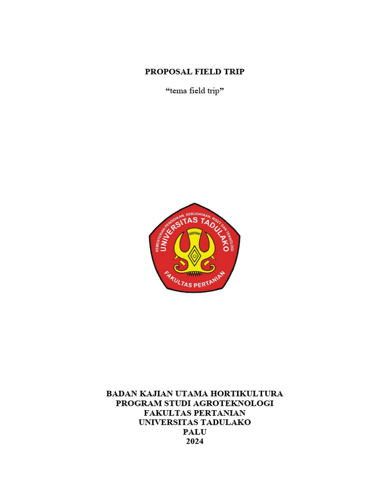 Proposal Field Trip Hortikultura 2024 | PDF