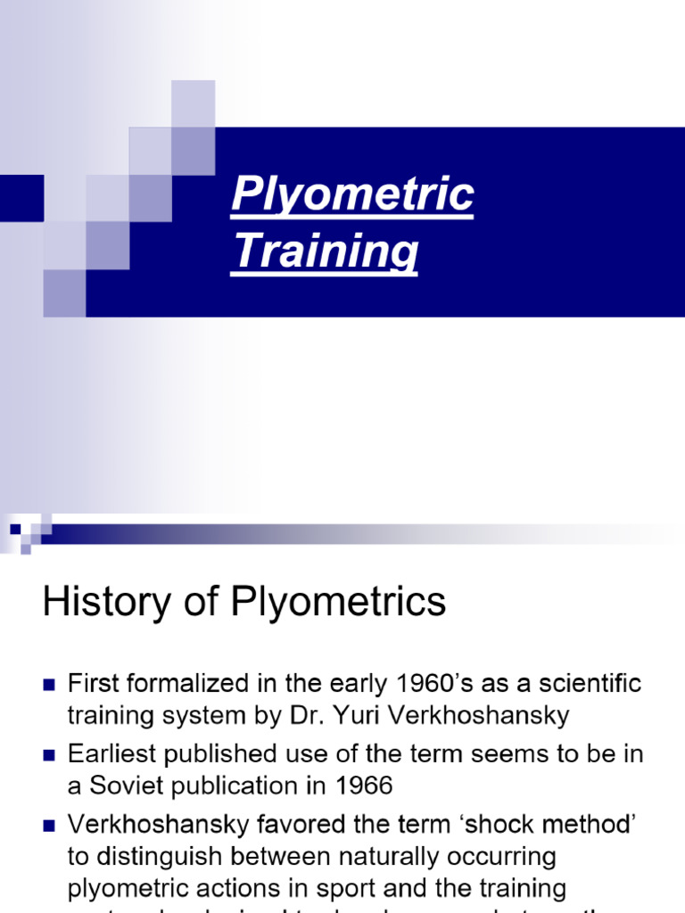 History of Plyometrics - PDF | PDF