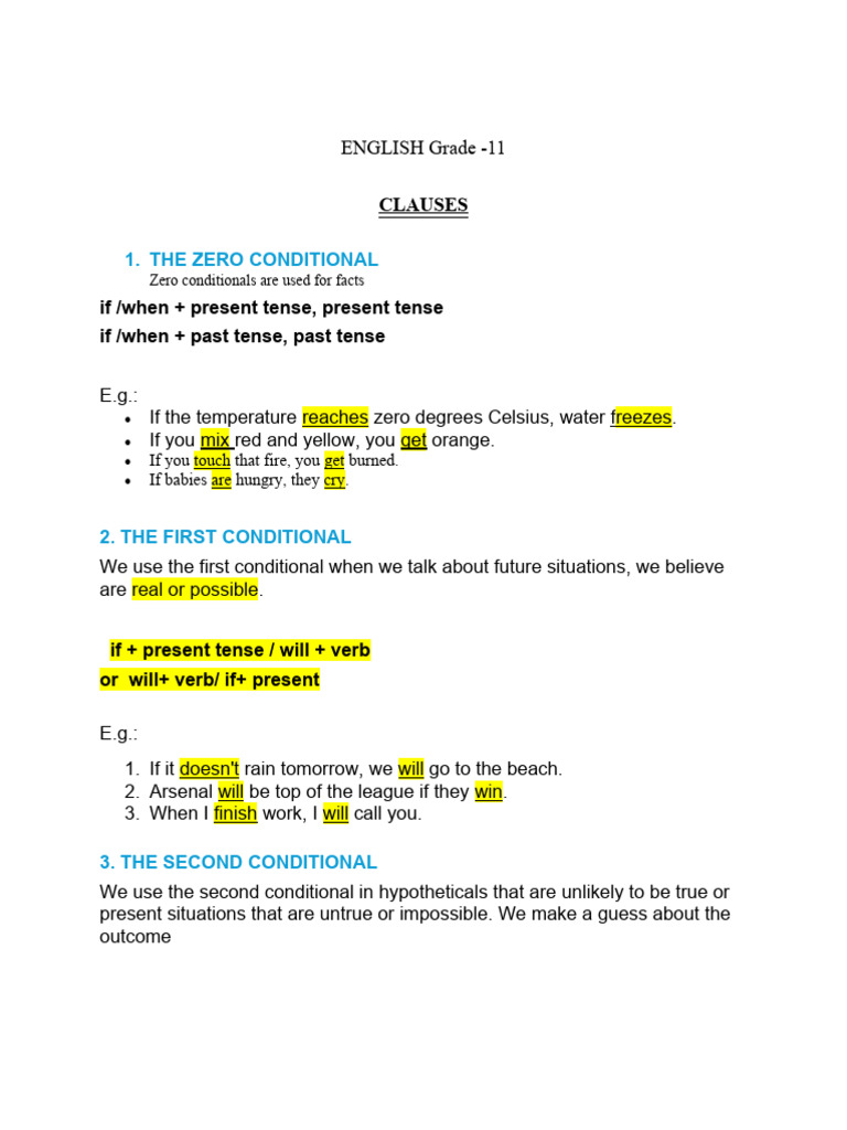 Clauses Exercise | Download Free PDF | Verb | Linguistic Morphology
