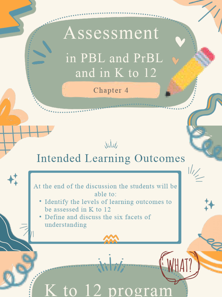 4.8 Dacup Villamero Chapter4 Assessment in PBL and PRBL and in K To 12 | PDF | Educational ...