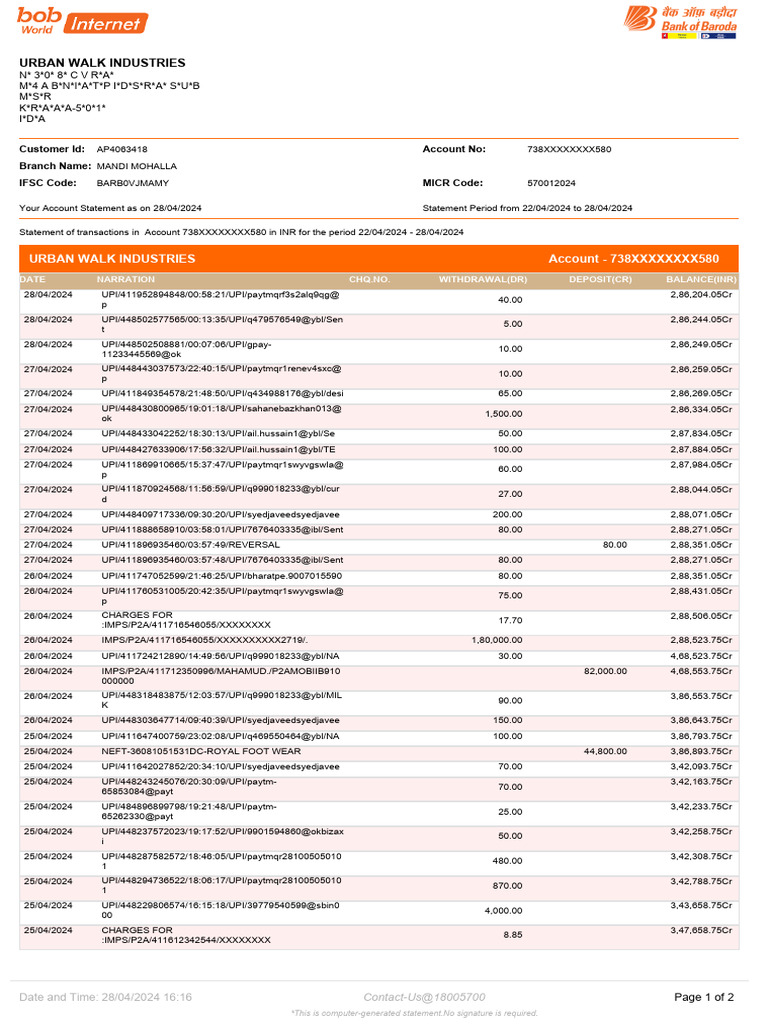 OpTransactionHistoryUX528 04 2024 | PDF | Personal Finance | E Commerce