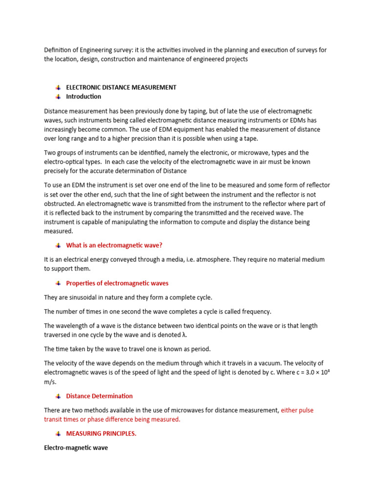 Edm Notes | Download Free PDF | Waves | Electromagnetic Radiation