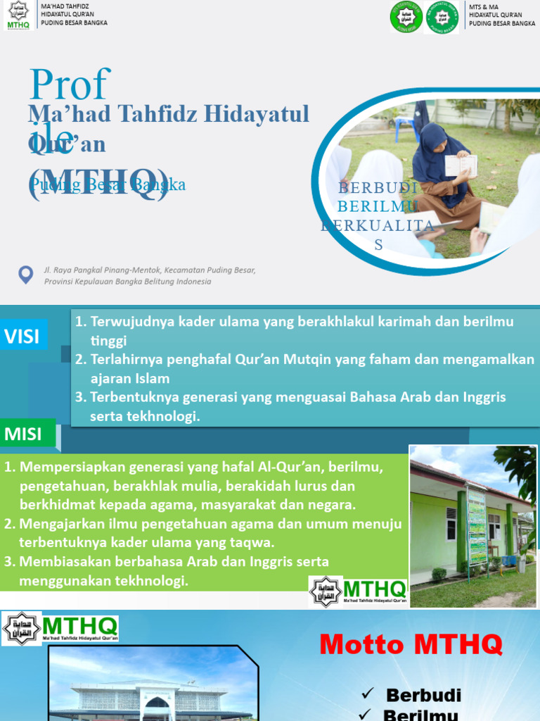 Profil MTHQ 2023-2024 Terbaru | PDF