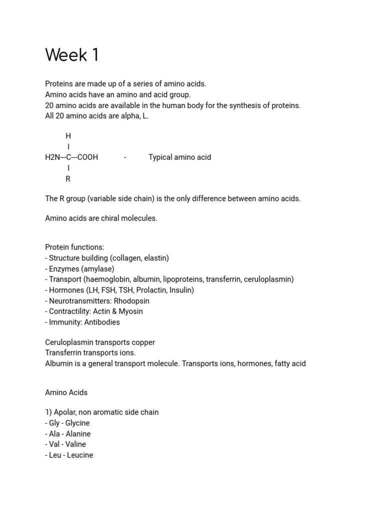 BioChem I Lecture Notes - Parth G | PDF | Diet & Nutrition | Chemistry BioChem I Lecture Notes - Parth G | PDF | Diet & Nutrition | Chemistry