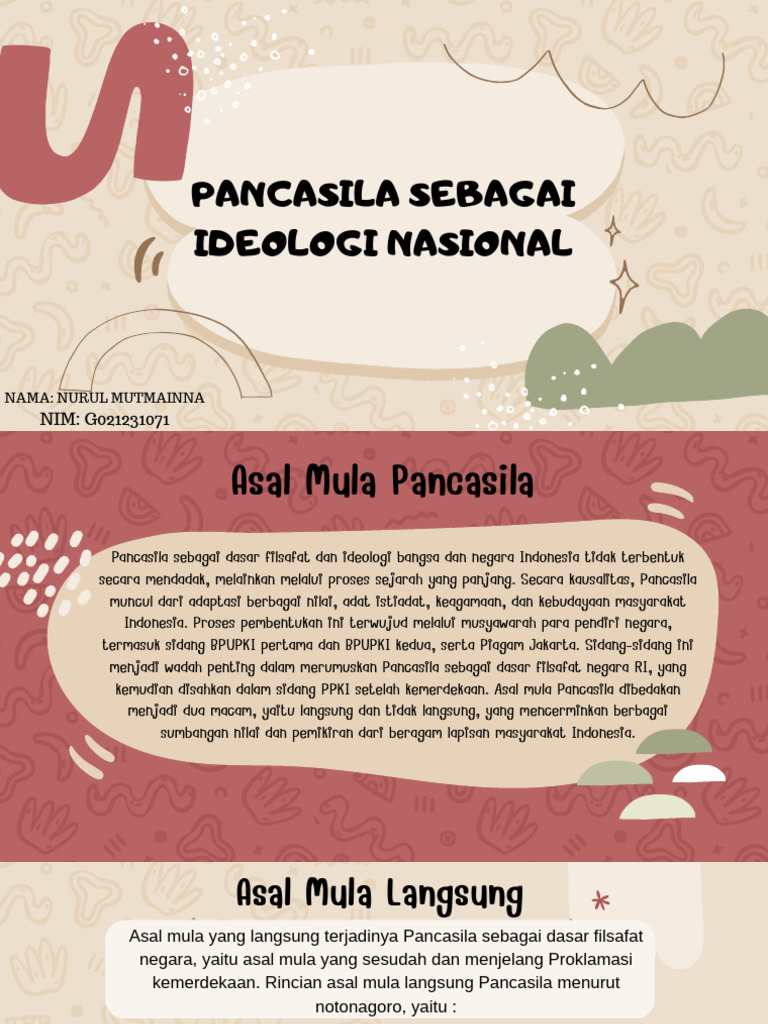 ppt pancasila Nurul Mutmainna G021231071 | PDF