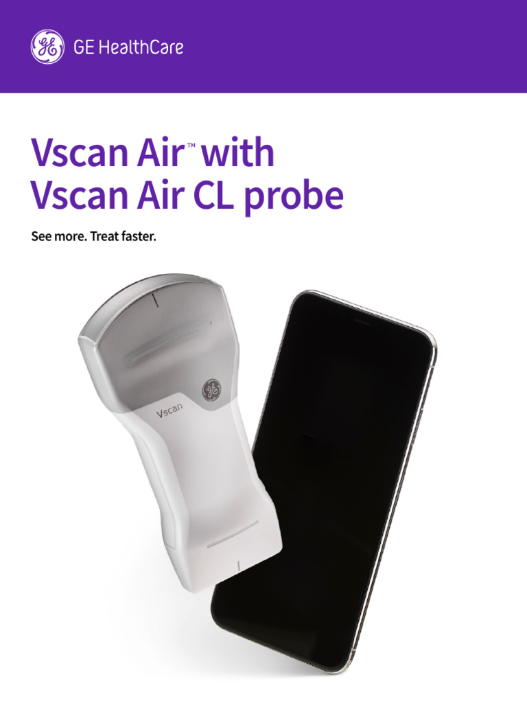 Vscan Air Product Datasheet | PDF | Medical Ultrasound | Medical Device