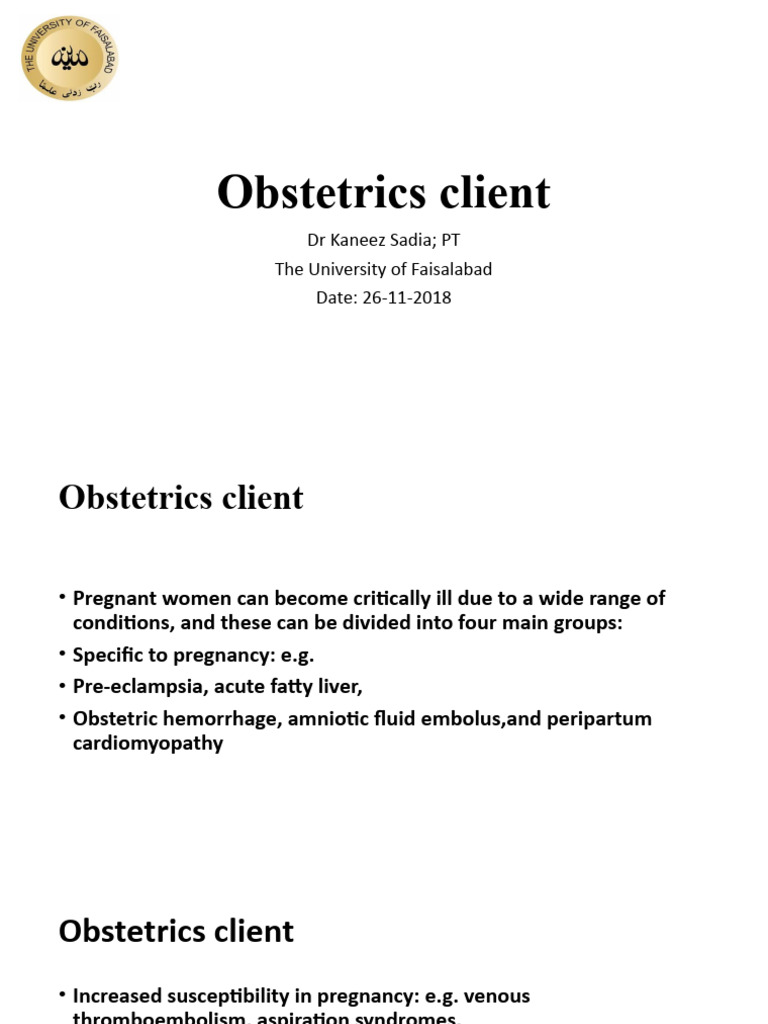 Obsterics Client..... DR Mazhar (03066980980) | PDF | Shock ...