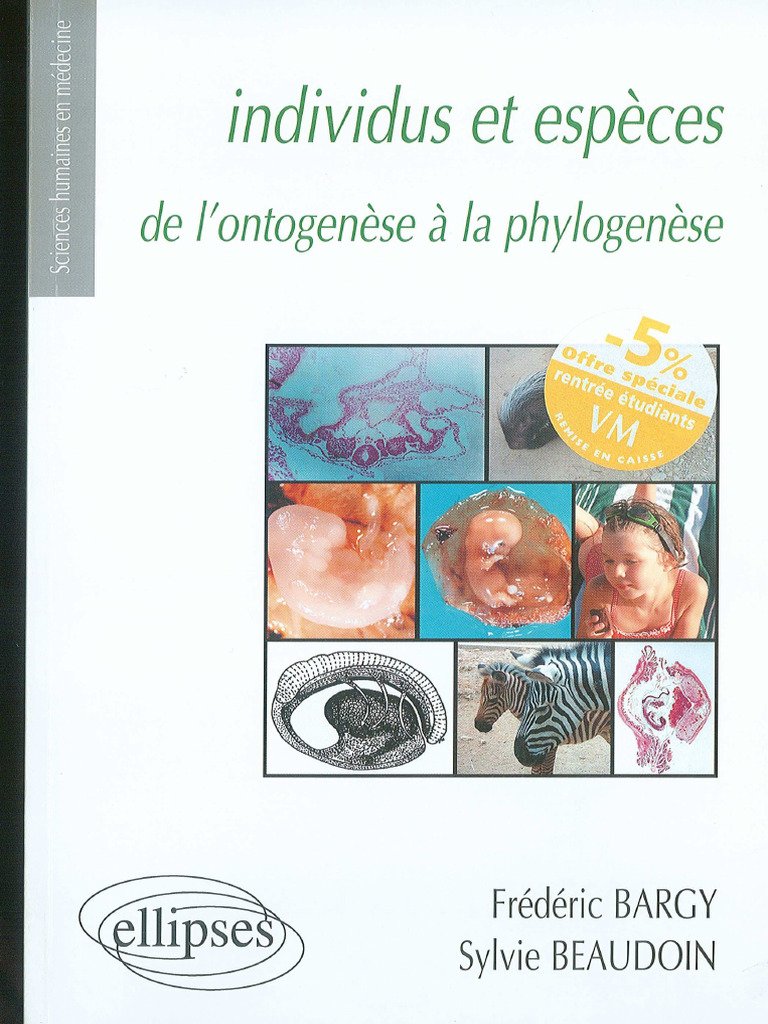 BARGY - BEAUDOIN - Individu Et Espèces, de L - Ontogénèse À La ...