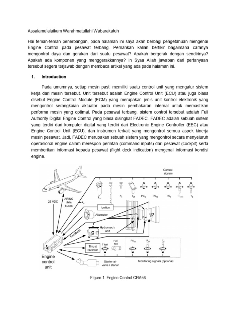 Kontrol Mesin Pesawat FADEC | PDF
