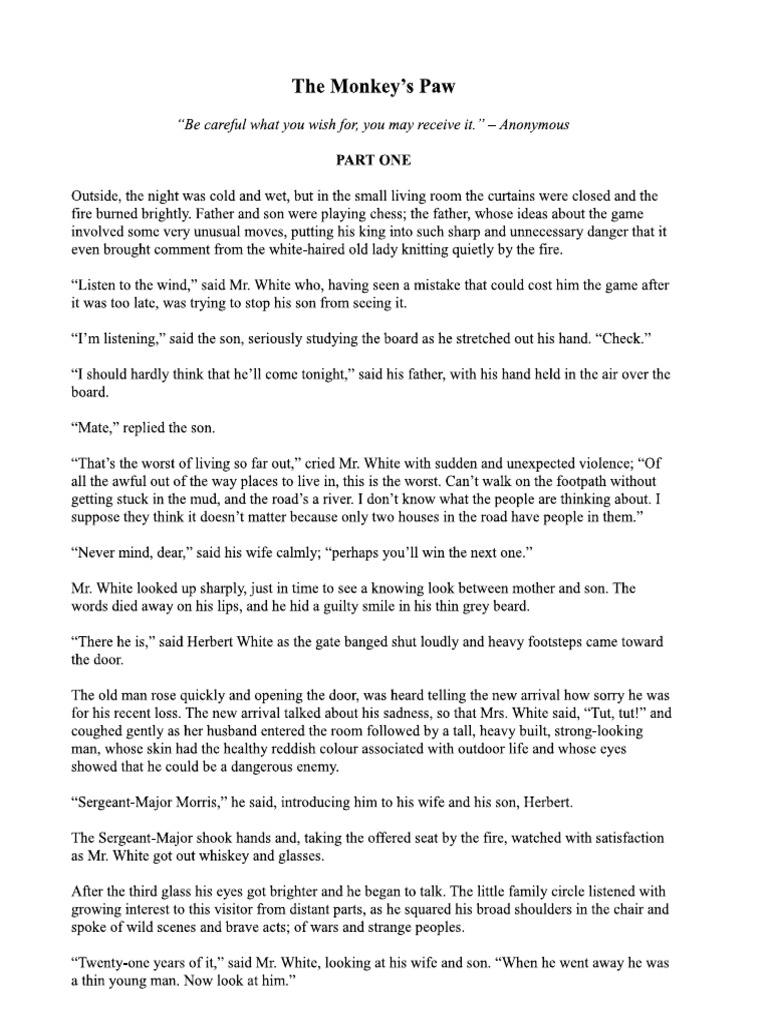 The Monkey's Paw | PDF