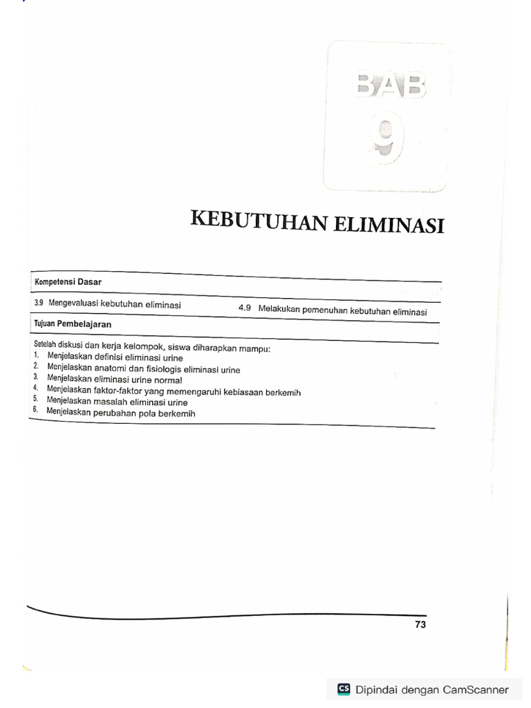 Tugas KDM Kebutuhan Eliminasi | PDF